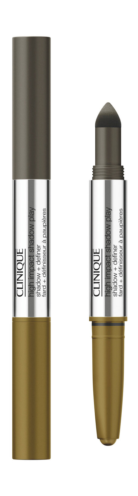 CLINIQUE High Impact Shadow Play Тени для век двусторонние в карандаше, 1,9 г, Mixed Greens