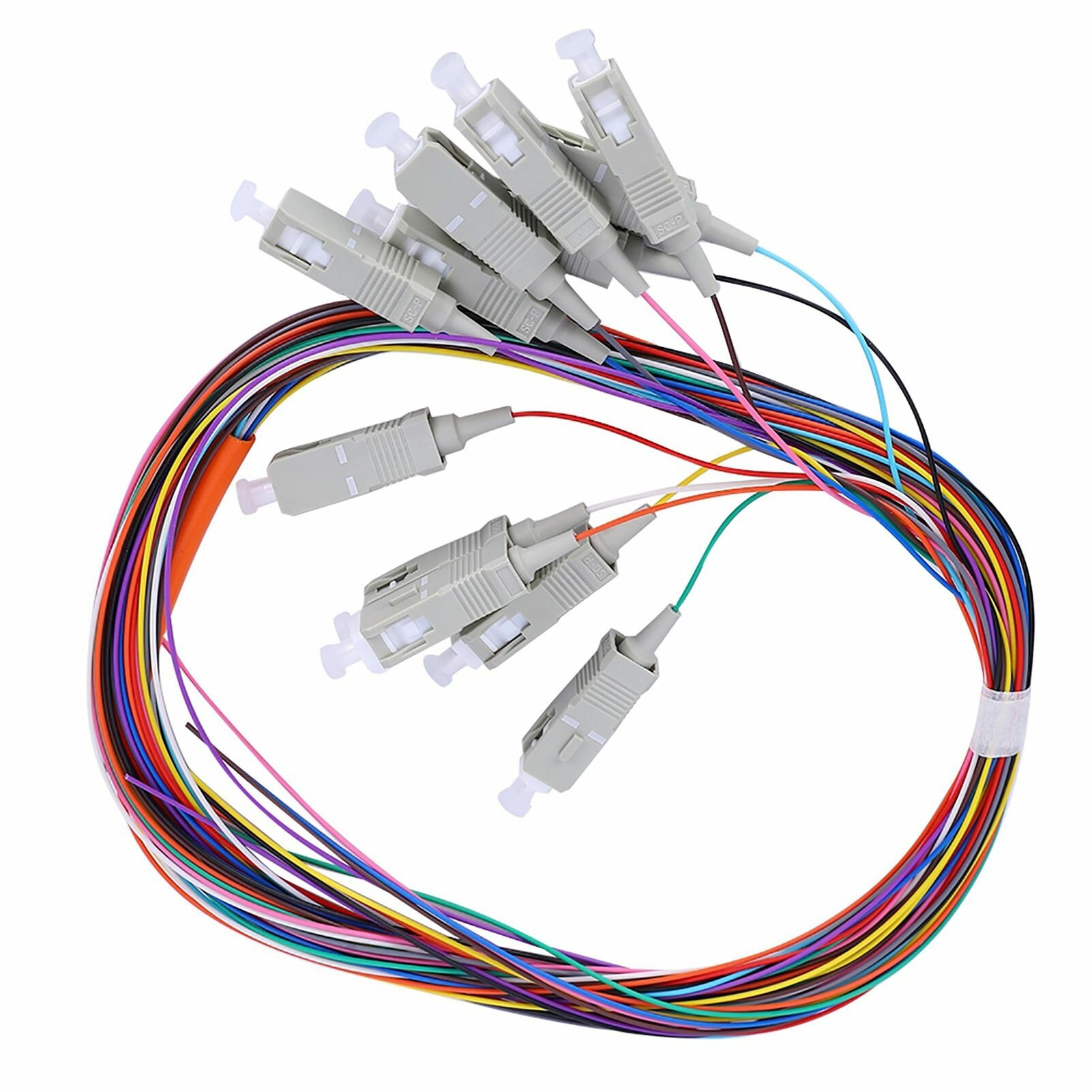 Многомодовый волоконный кабель 12-полюсный SC/UPC 62,5/125 ПВХ