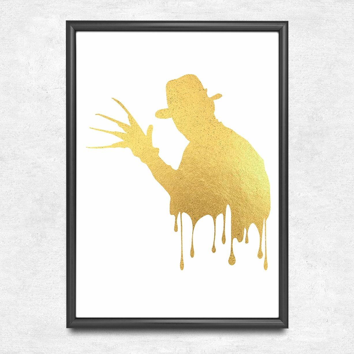 Постер Фредди Крюгер / Плакат Кошмар на улице Вязов, ужасы, хоррор. Декор для квартиры, дома, офиса, комнаты