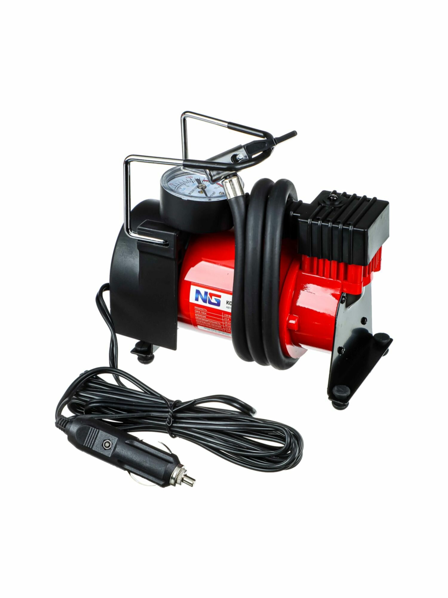 Компрессор автомобильный АС-580, тип Торнадо, в кейсе, 35 л/мин, 150Вт NEW GALAXY