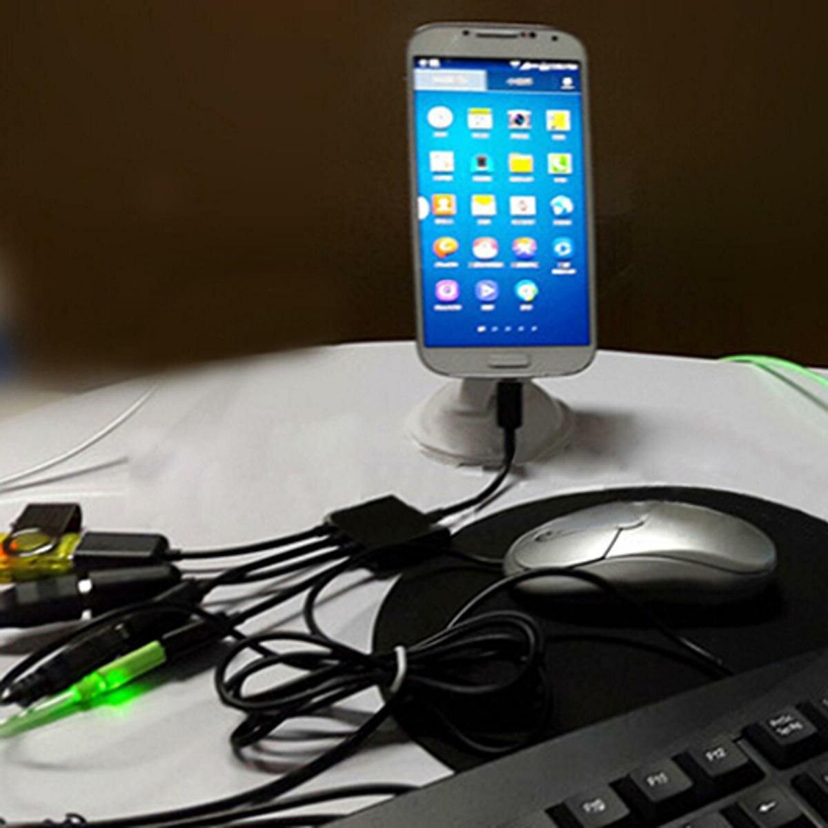 В 1 Micro USB Hub OTG кабель-удлинитель адаптер для Android Samsung планшета