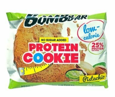 Печенье Bombbar протеиновое низкокаллорийное Фисташка, 40 г
