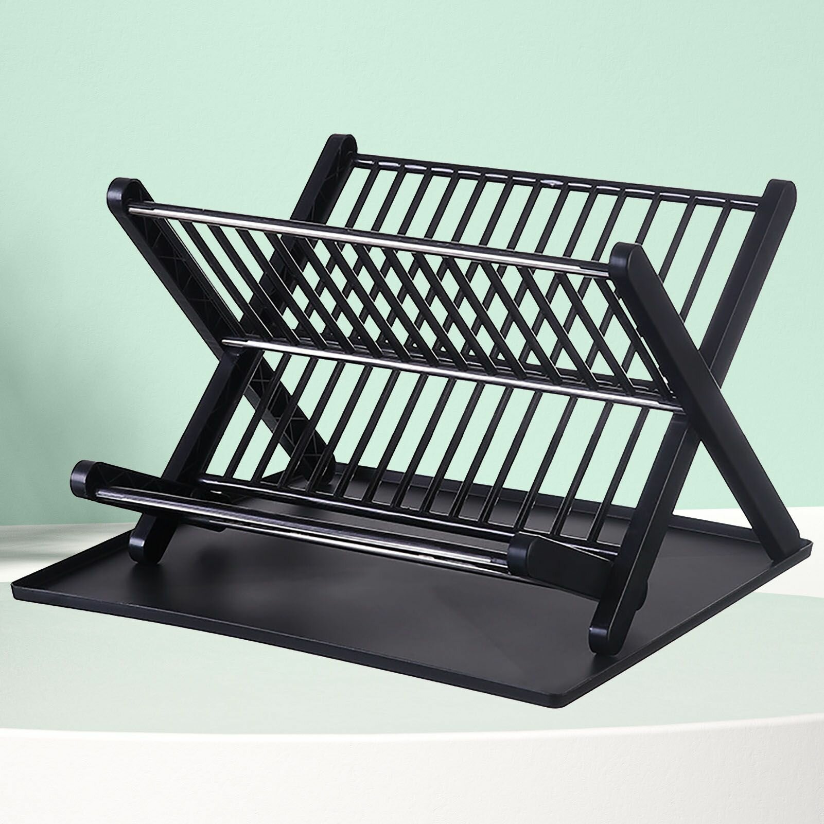 Полка для сушки посуды с дренажной доской