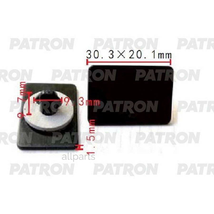 PATRON P37-1682 Клипса пластмассовая Lexus, Toyota применяемость: крылья, уплотнитель