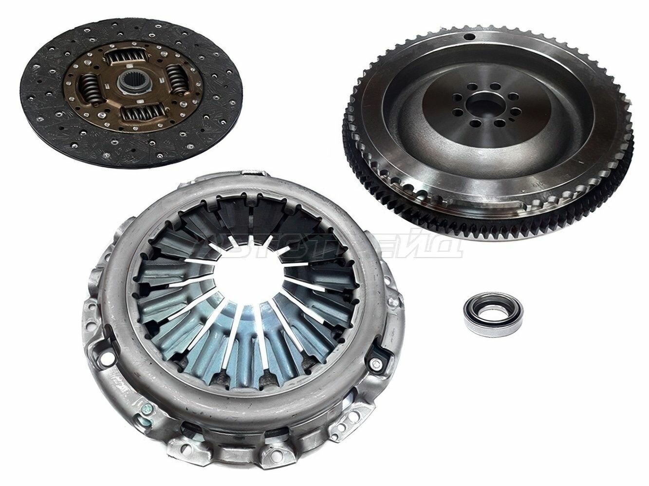 Комплект сцепления, с маховиком для Ниссан Фронтир, Навара, Патфайндер арт STKNS2502F SAT