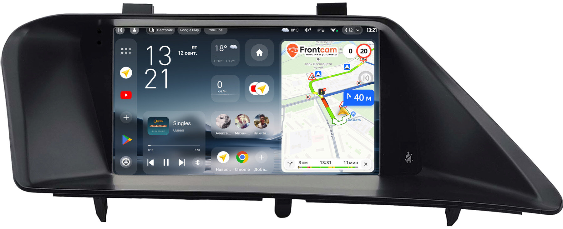 Штатная магнитола Teyes CC4 2K 6/64 9.5" RM-9-2225 Lexus RX 270, RX 350, RX 450h 2008-2015 (вид 3, тип D, сенсорные кнопки джойстика, can BSJ) Android