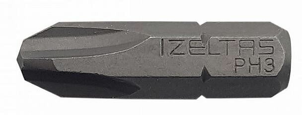 Бита ph3 25 мм хвостовик С6,3 мм IZELTAS