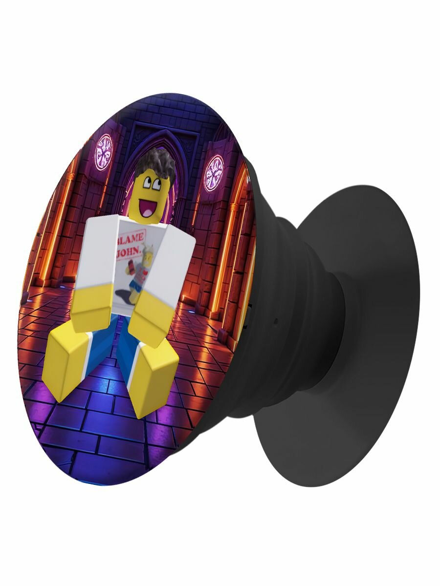 Пластмассовый держатель Krutoff для телефона Попсокет Roblox - Форсакен Шедлетский (Forsaken Shedletsky)