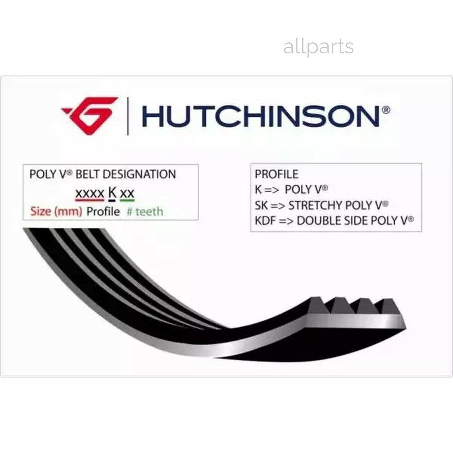 HUTCHINSON 870K3 Ремень поликлиновой CITROEN: JUMPER