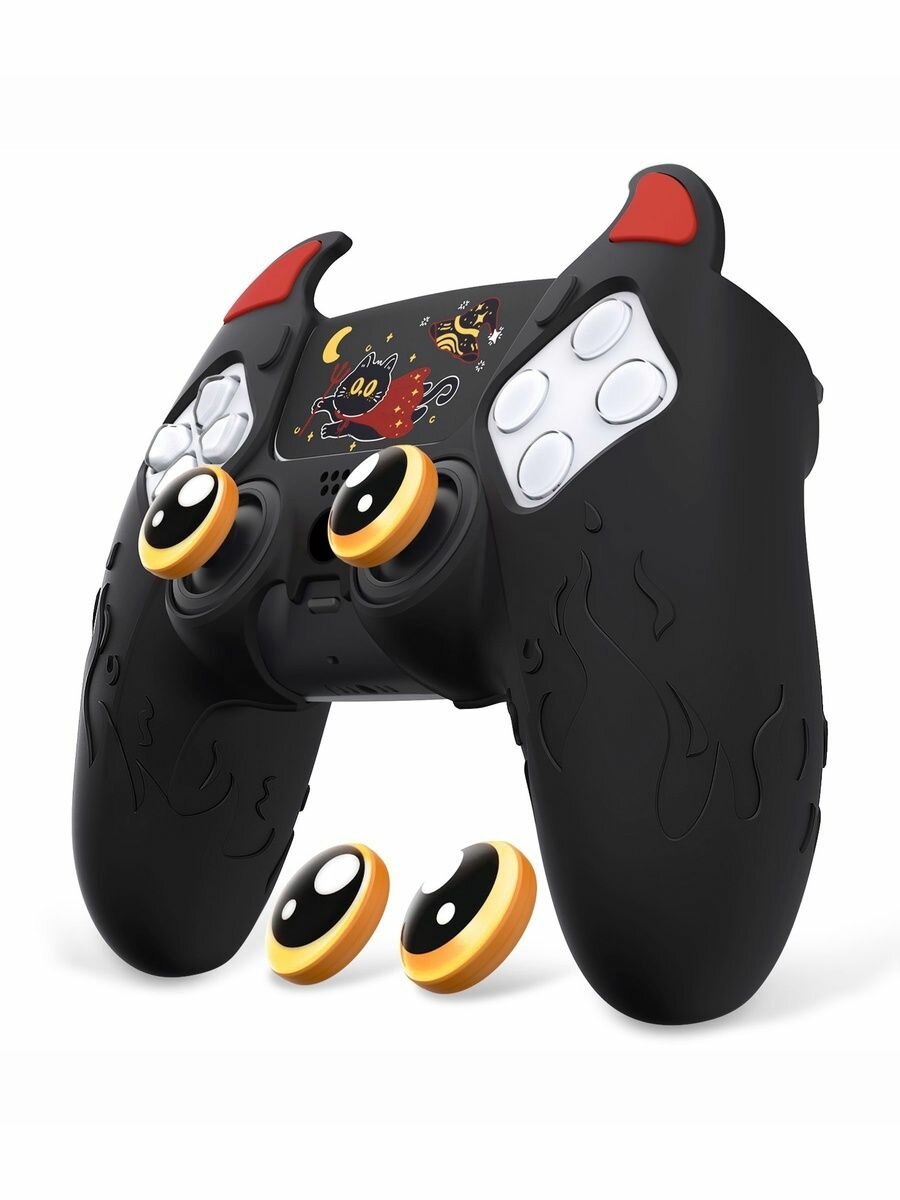 Чехол силиконовый для геймпада PS5, милый Demon