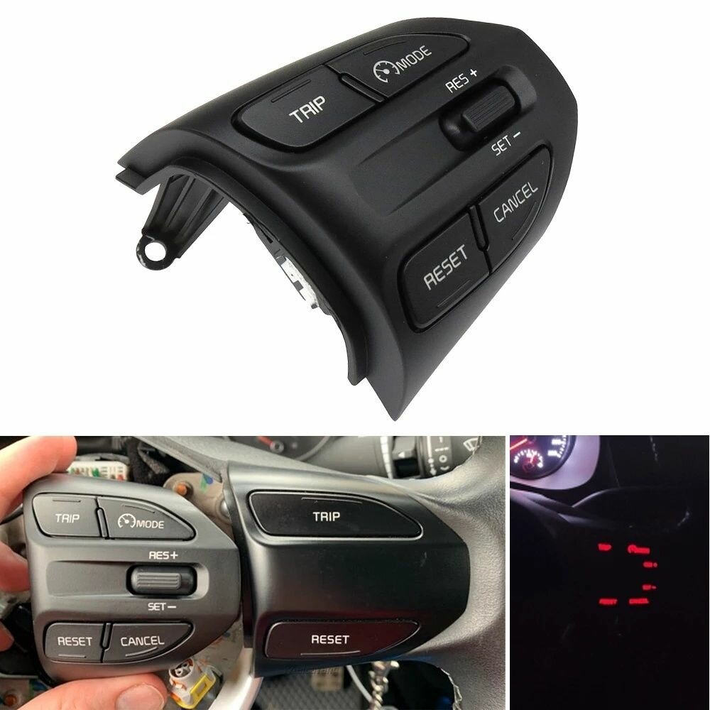 Многофункциональная кнопка управления рулевым колесом с круиз-контролем и подсветкой для Kia Rio X-Line K2 Picanto 2017-2021, замена 96720-H8020 96720-G6010