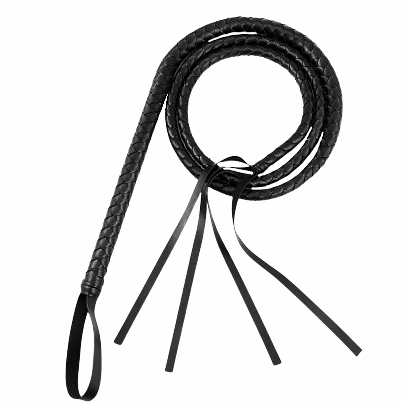 1 шт, черная кожа, западный ковбойский кнут