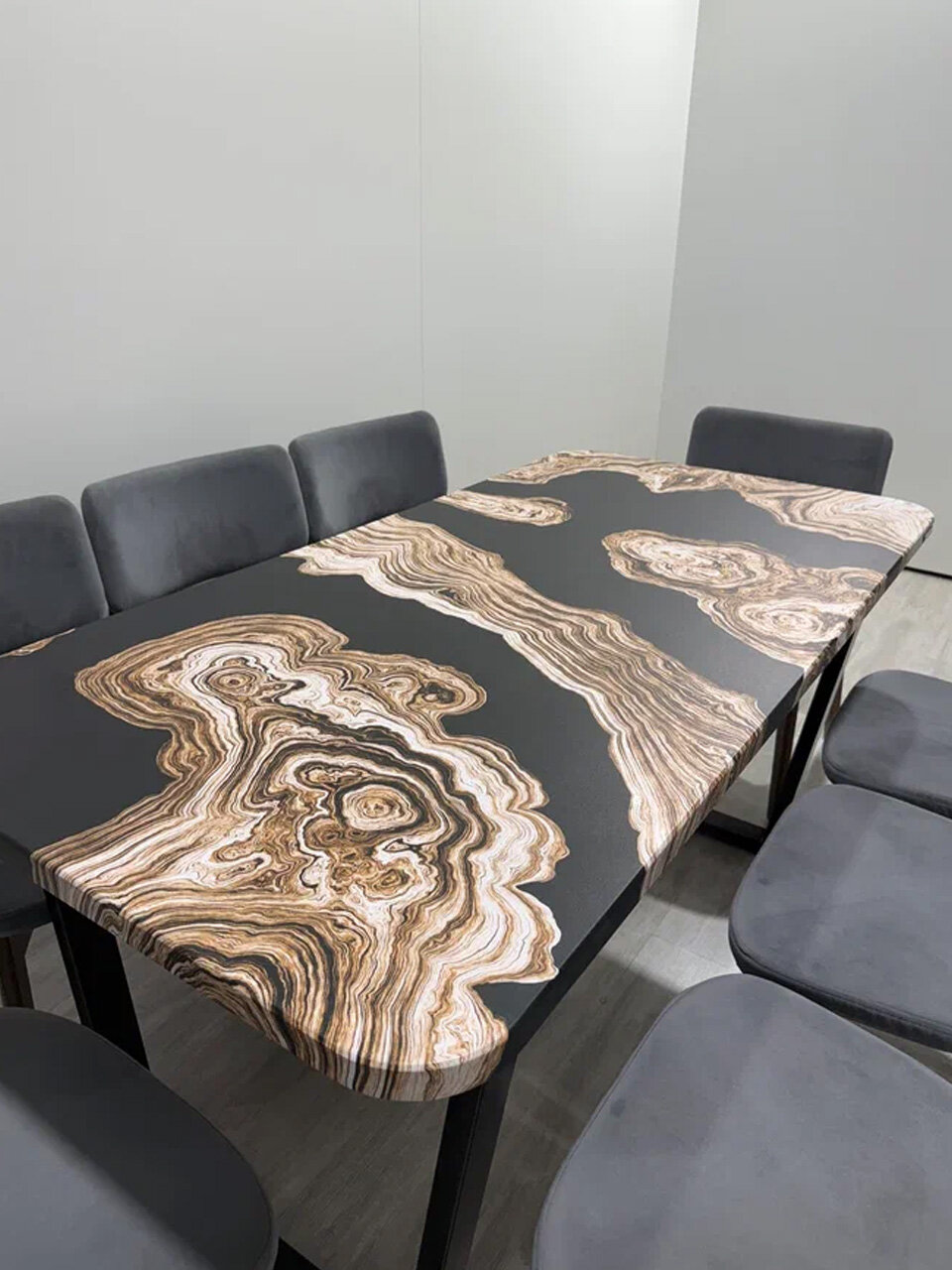 Стол кухонный обеденный прямоугольный дизайнерский лофт THETABLE•RU 200х90 2.71/2.1