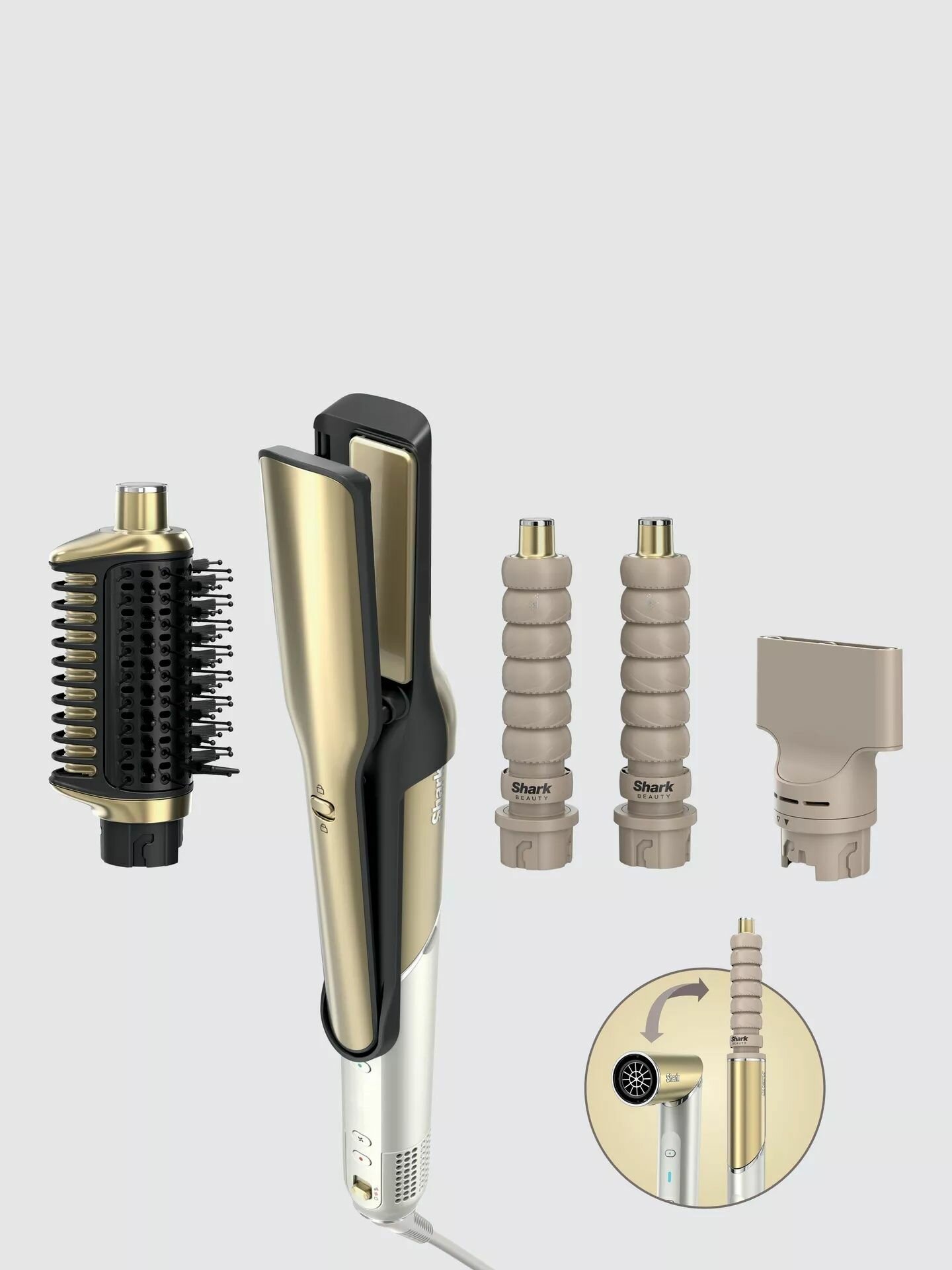 Набор для укладки и сушки волос 4 в 1 Shark Glam Ceramic & Air Styling and Drying System