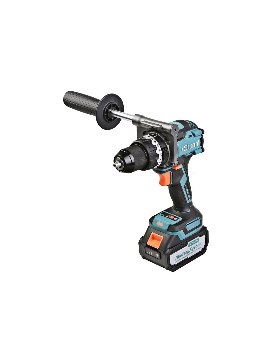Дрель аккумуляторная ударная Sturm б/щ 18В, 1BatterySystem,