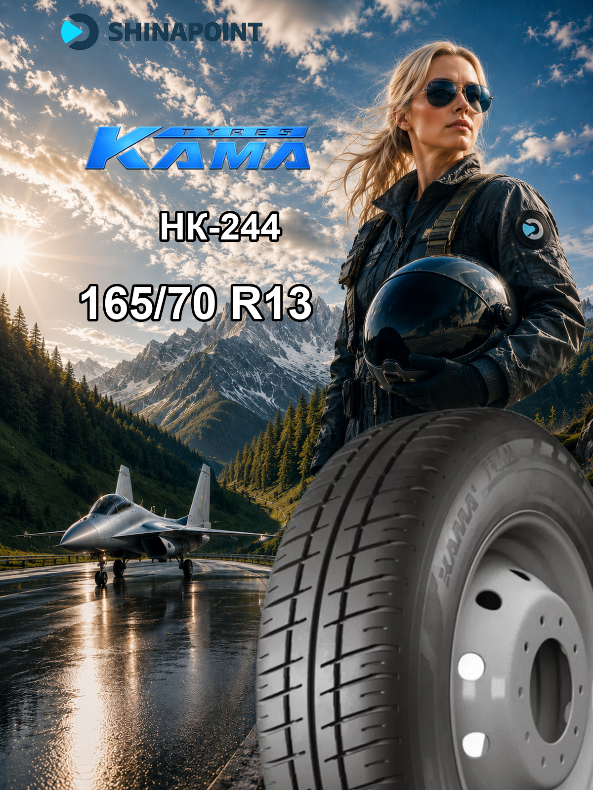 Шины летние R13 165 70 79 N автомобильная летняя резина лето КАМА модель НК-244