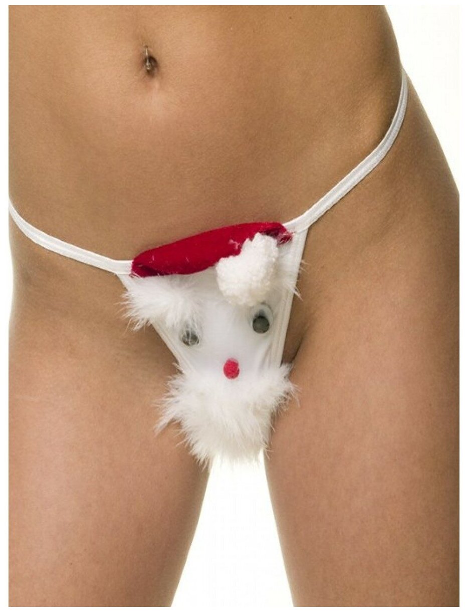 Женские трусы стринги "зайчик" белые LaBlinque LB399 S/M (40-42)