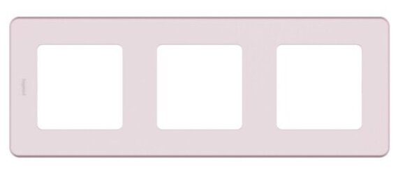 Рамка Legrand INSPIRIA 3 поста, розовый