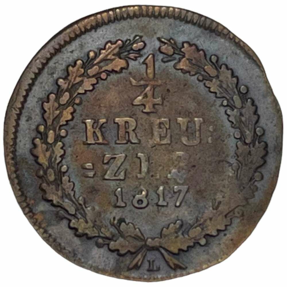 Германия, Нассау 1/4 крейцера 1817 г. (L)