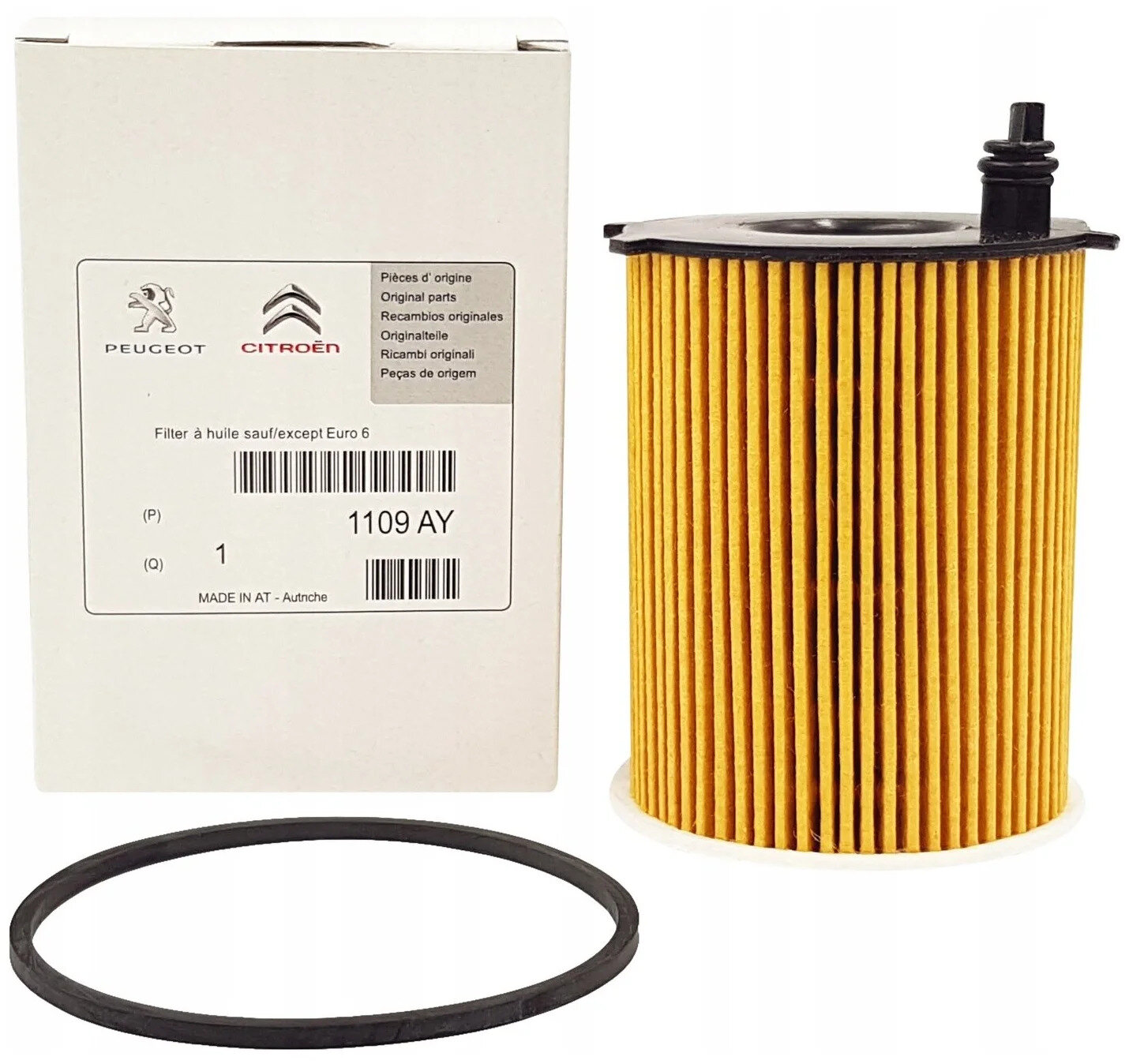 Фильтр-патрон масляный 1109AY двиг. 1.4-1.6HDi Citroen/Peugeot ORG