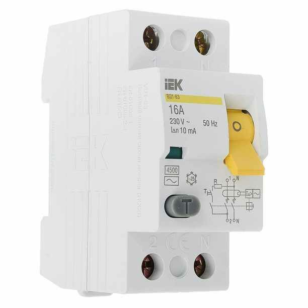 УЗО IEK 2п 16 А 10 мА