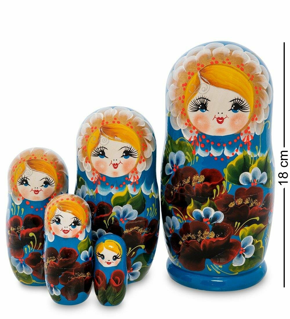 Матрешка 5м "Аксиния" A2155646 Народные промыслы, Дерево липа, краски, лак