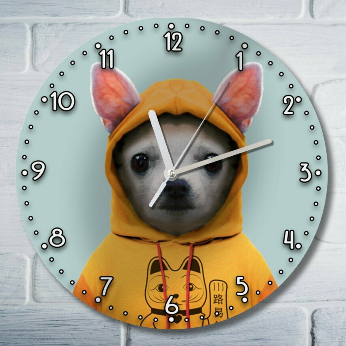 Настенные часы УФ с рисунком животные - 55