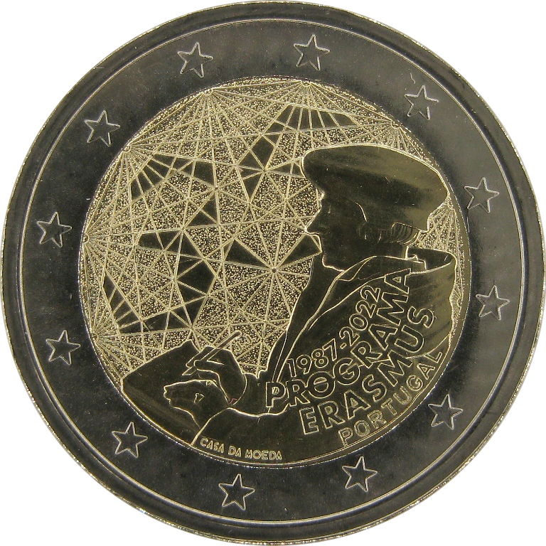 Португалия 2 евро 2022 / 35 лет Программе ERASMUS