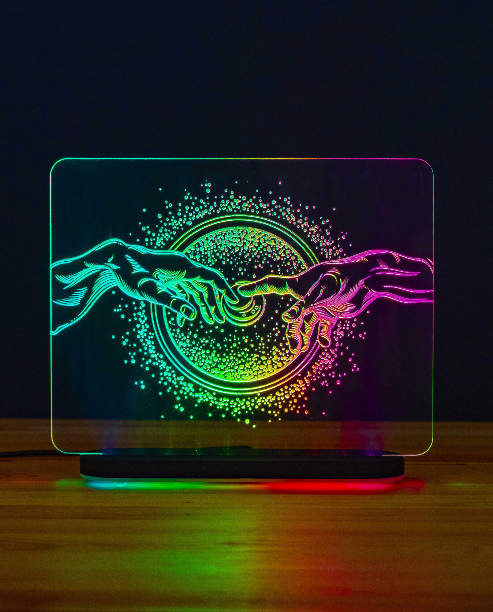 3D светильник Сотворение. Галактика (21*17)