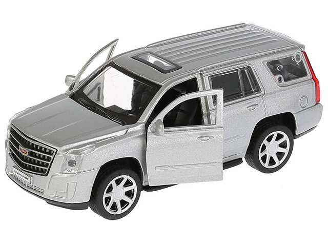 Внедорожник Cadillac Escalade, 12 см, серебристый