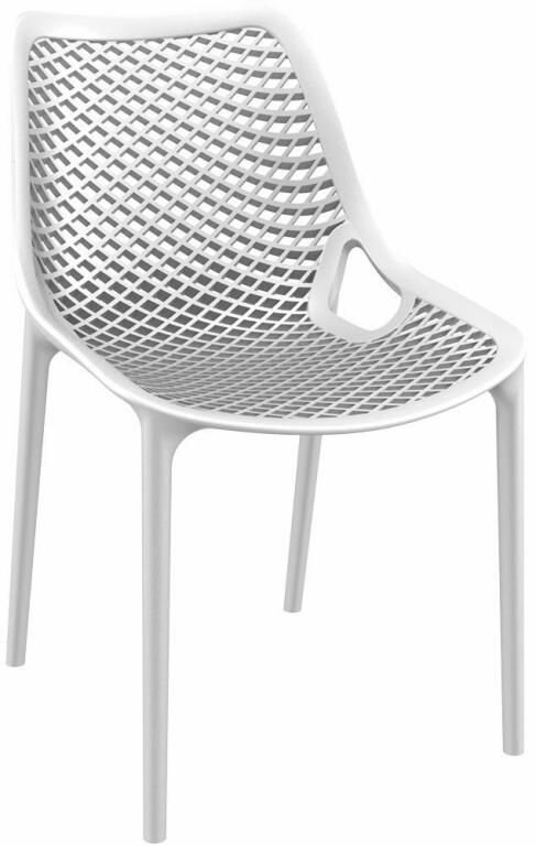 Стул пластиковый Siesta Contract Air STOOL MARKET белый, пластик, твердое сиденье, без подлокотников