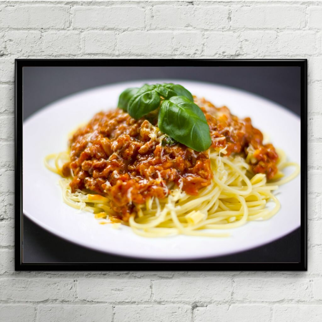 Плакат "Блюдо в ресторане" Cool Eshe из коллекции "Интерьеры на любой вкус", А3