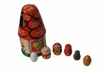 Пальчиковый театр в домике Курочка ряба арт. Р-45/776 (РНИ)