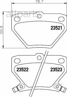 NISSHINBO NP1032 Колодки тормозные дисковые | зад | (PF-1454)