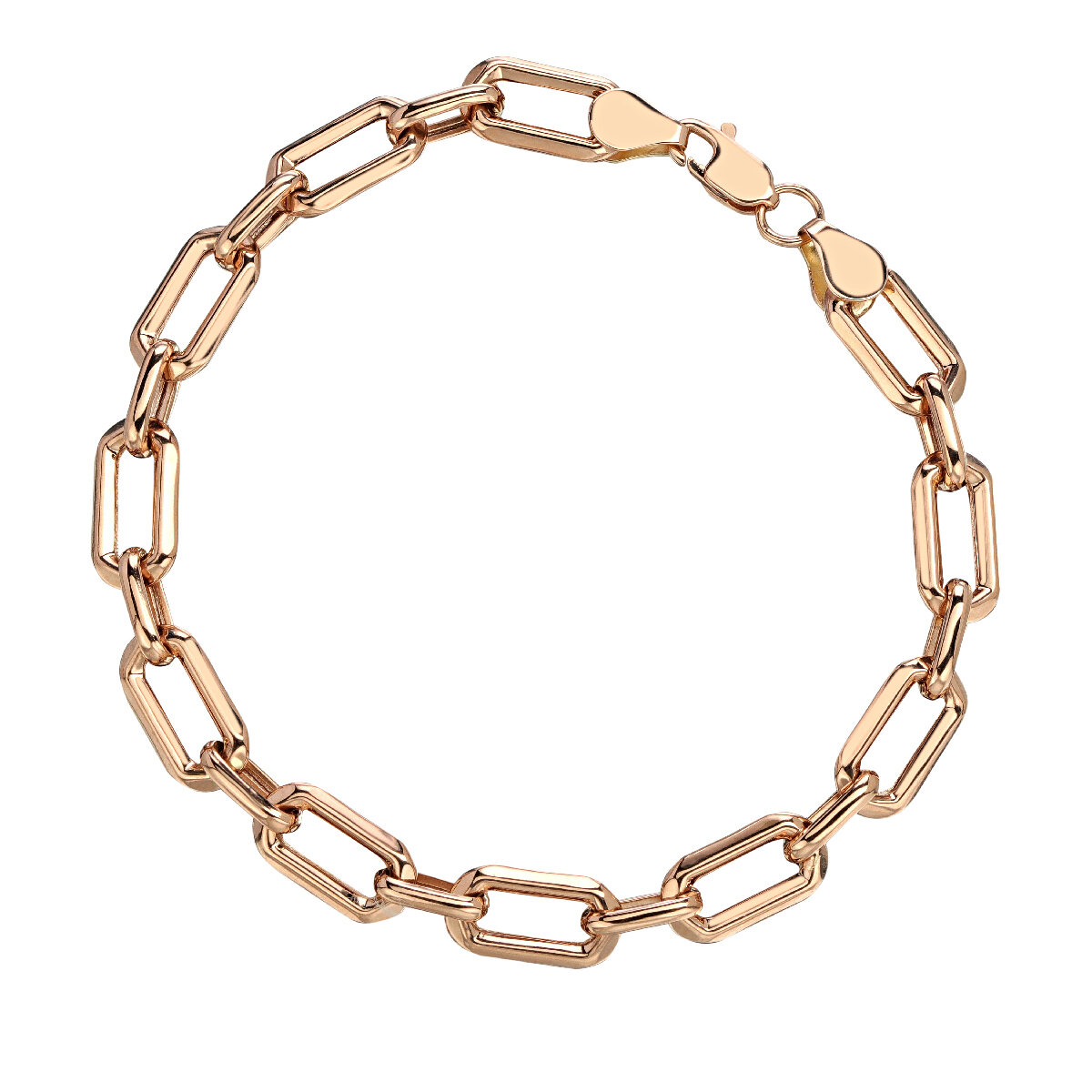 Браслет, красное золото, 585 проба