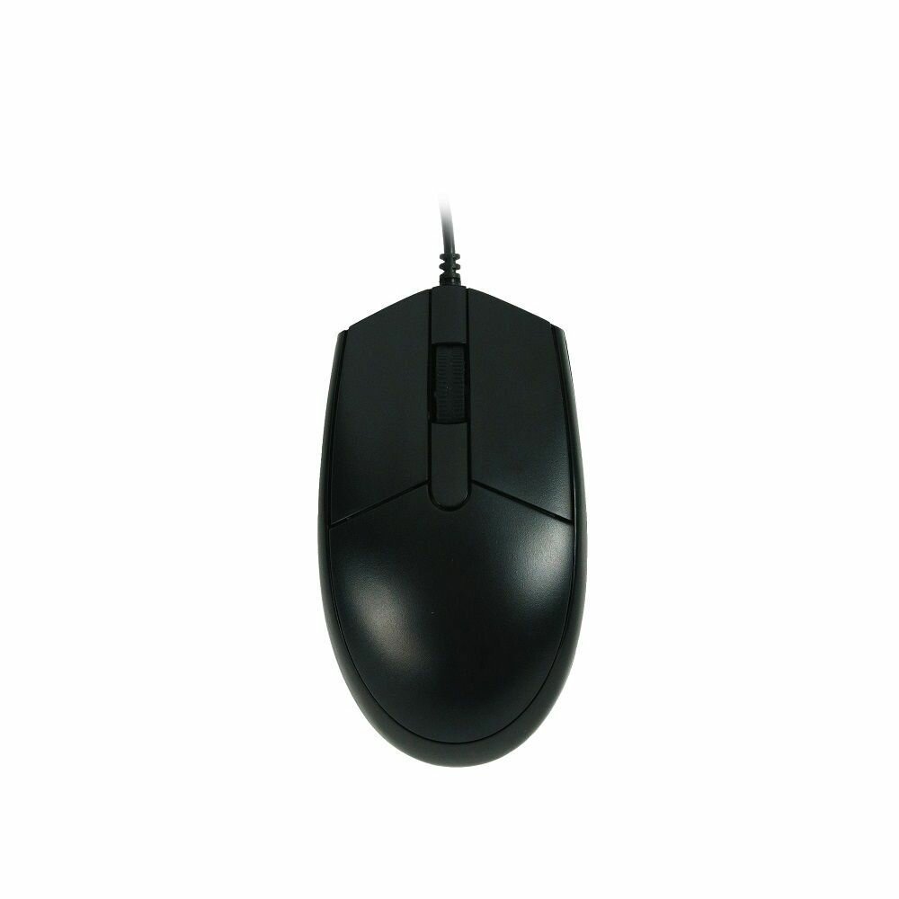Мышь проводная Foxline M120, черная
