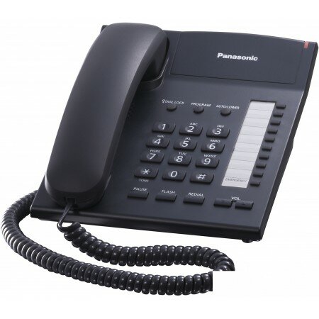 Проводной телефон Panasonic KX-TS2382RUB (черный)