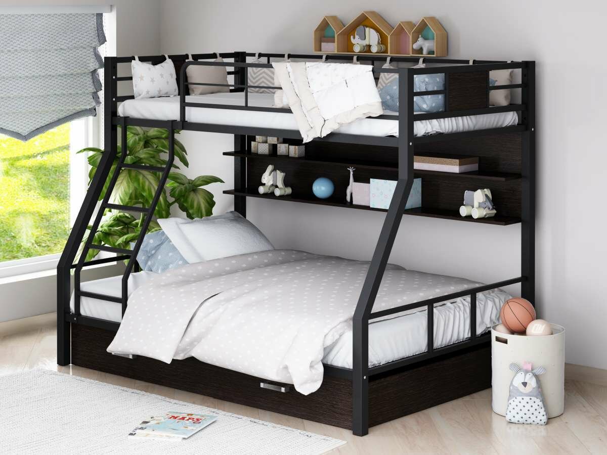 Двухъярусная кровать Гранада-1 с полкой и ящиком