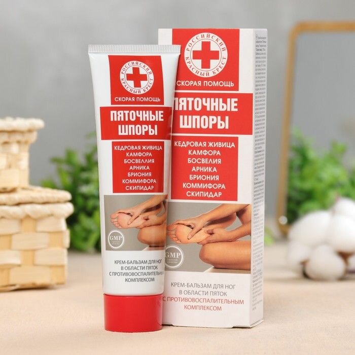 Крем-бальзам для пяток Скорая помощь "Пяточные шпоры" 100 мл, противовоспалительный комплекс (89427)