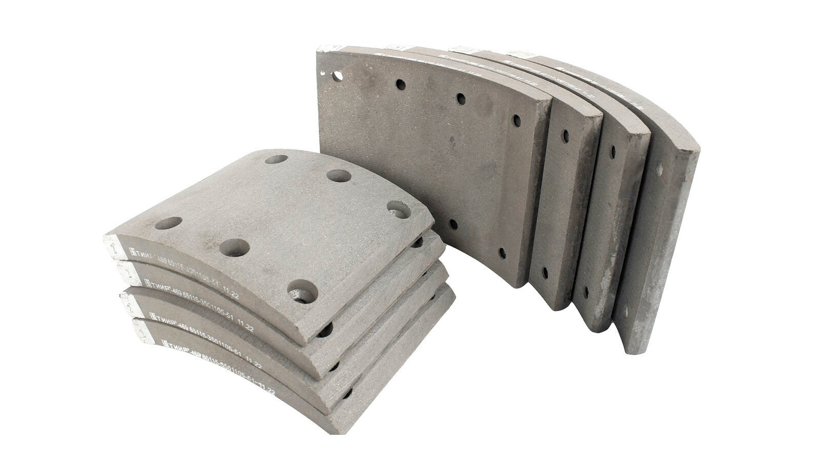 Накладки тормозной колодки КАМАЗ-53215, 65115 8 штук