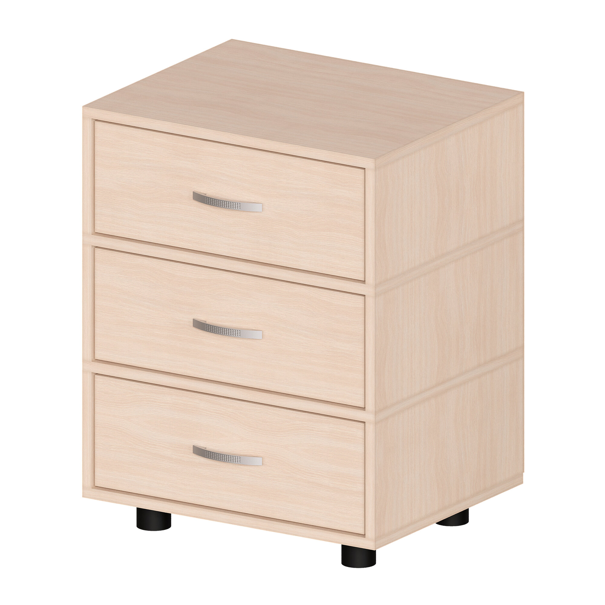 Комод СитиМебель-3 Ширина 40 см, Глубина 50 см, Высота 64 см, цвет: Дуб молочный