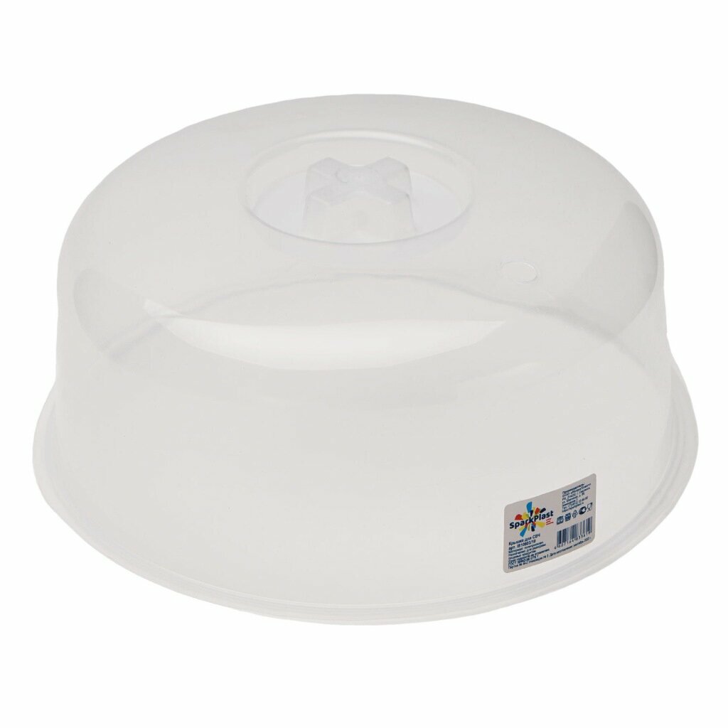 Крышка для СВЧ, полипропилен, диаметр 250 мм, прозрачная, Sparkplast, IS10603/10