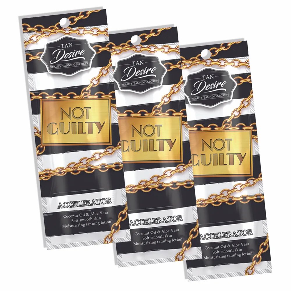 Крем для загара в солярии Tan Desire Not guilty ускоритель набор 3шт 15 мл