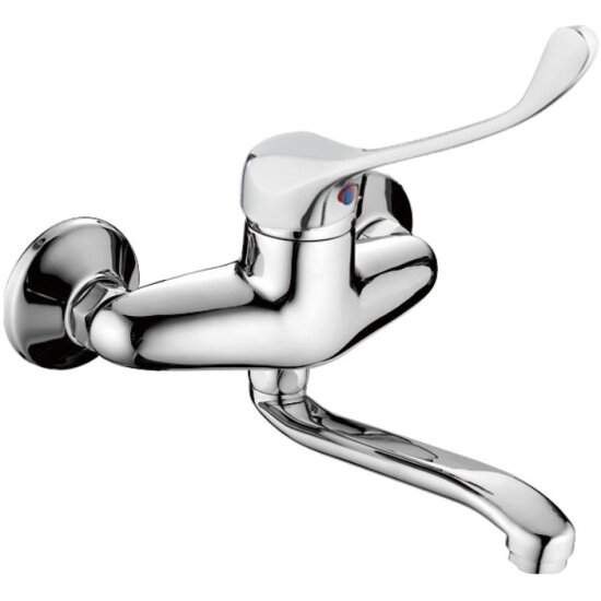 Смеситель Haiba для кухни с хирургической ручкой HB4654, хром