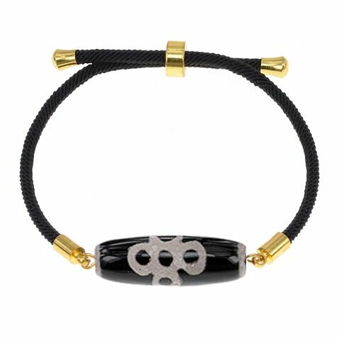 Буддийский браслет с Тибетской бусиной Дзи Гаруда, натуральный камень Агат, мужской и женский амулет от сглаза и порчи, талисман на удачу