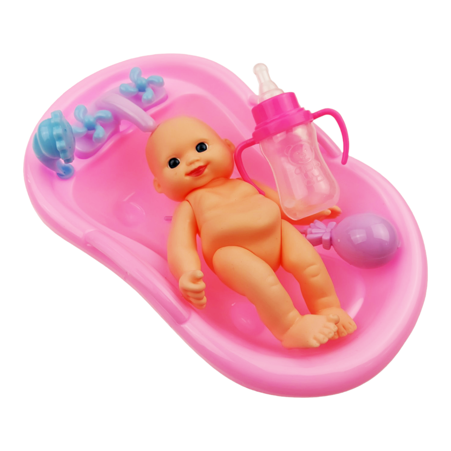 Кукла Пупс Jile Toys, в ванночке с аксессуарами