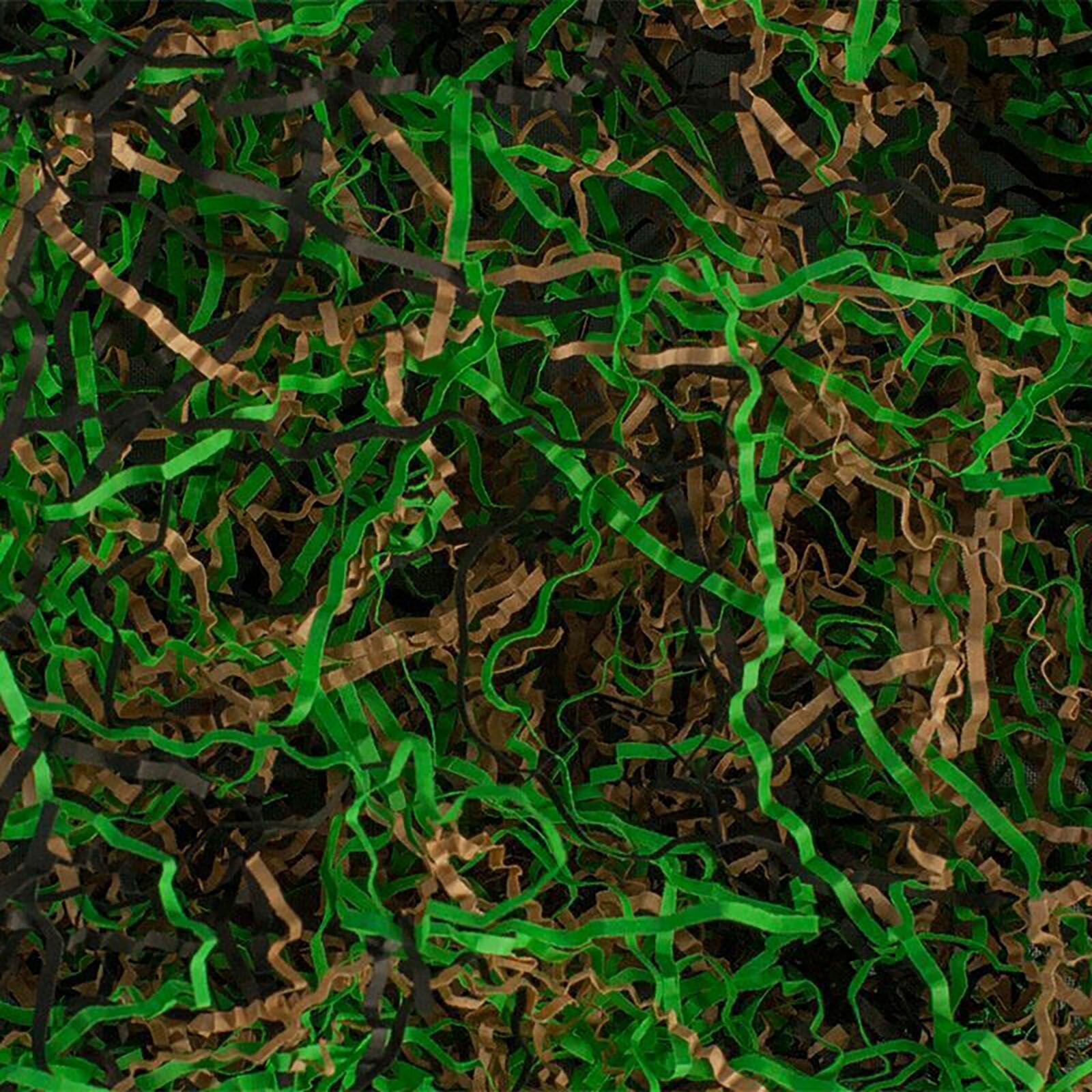 Наполнитель для коробок Бумажный микс Камуфляж / 100 г, 2 мм