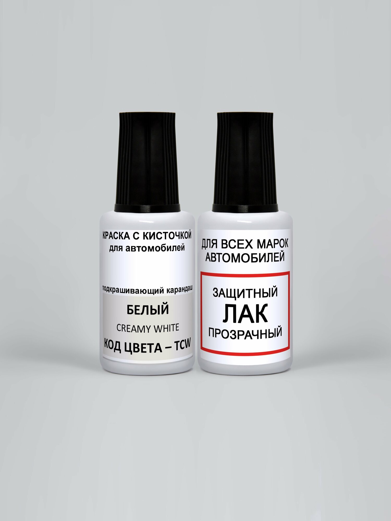 Краска для сколов во флаконе с кисточкой TCW Hyundai Белый, Creamy White, краска+лак 2 предмета 35мл