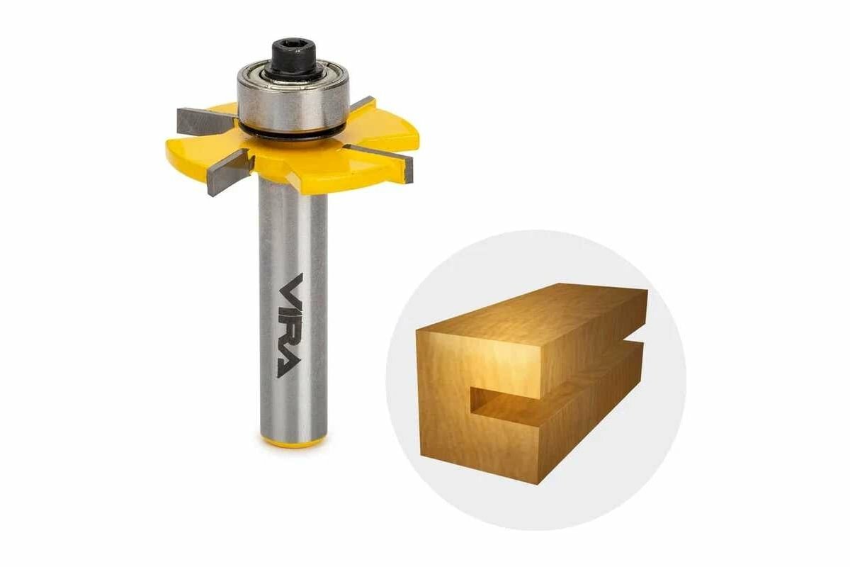 VIRA Фреза кромочная дисковая 32 х 3 мм подшипник 12.7 мм хвостовик 8 мм 553369