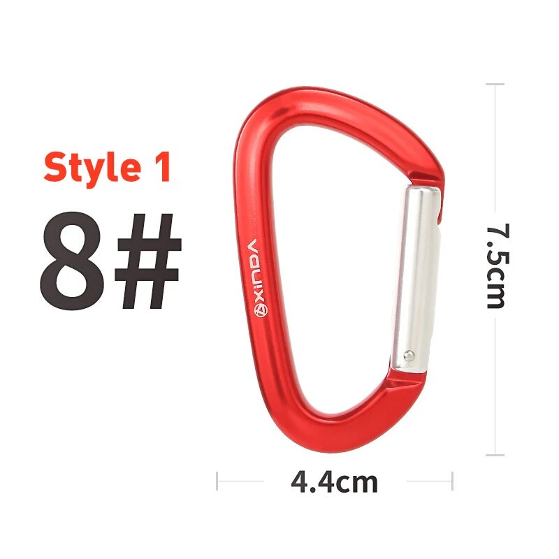 Xinda карабин для ключей Красный, Type 8 Style 1 Red